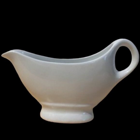 Dining | Vintage Small White Saucegravy Boat Pitcher | Poshmark